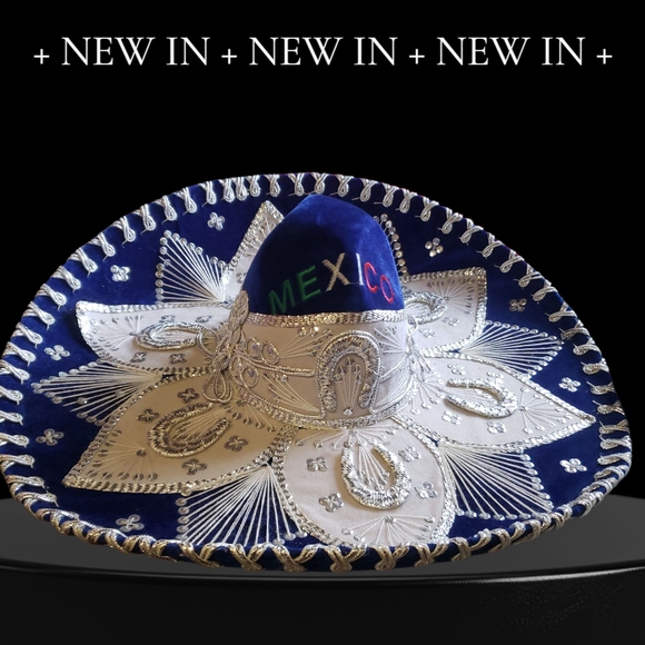 Sombreros Gonzalez | Accents | Authentic Sombreros Gonzalez Blue ...